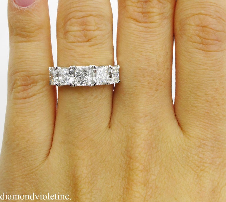 GIA 3.16 Carat Estate Vintage Radiant Diamond Engagement Wedding ...