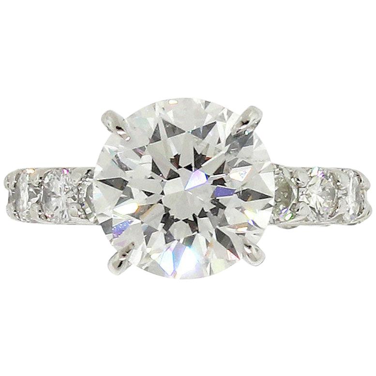 .80 Carat Diamond Platinum Engagement Ring For Sale at 1stDibs | .80 ...