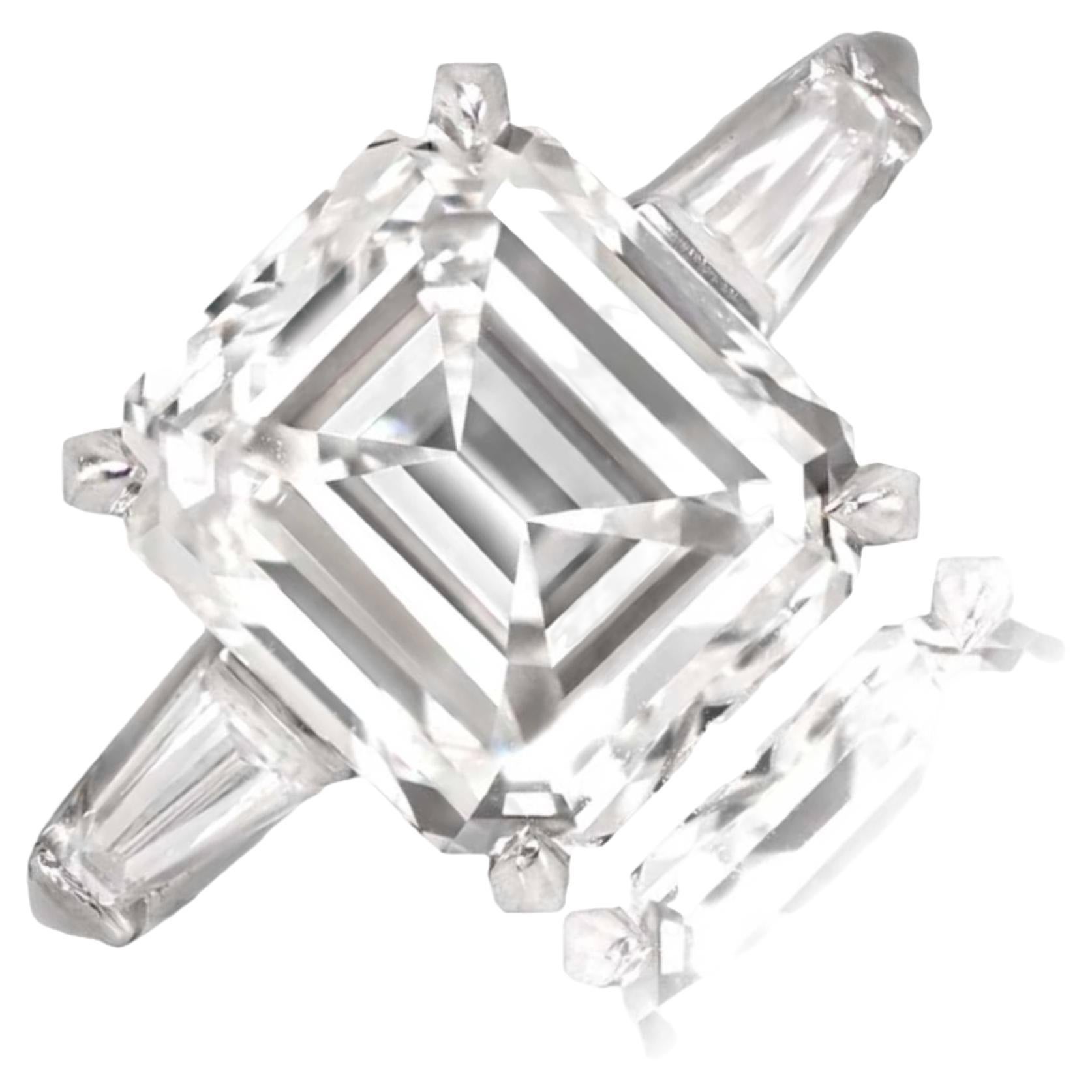 GIA 5.01ct Cushion Cut Diamond Engagement Ring, D Color, VS1 Clarity, Platinum For Sale at 1stDibs