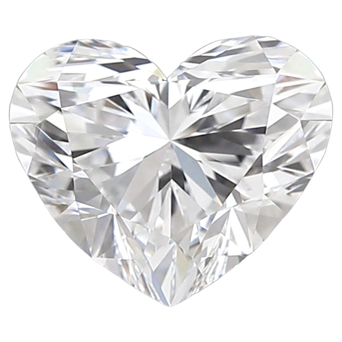 Flawless E Color Heart Shape Diamond 2.66 Carat Studs For Sale at ...