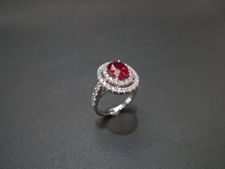 GIA Certificated 2.03 Carat Ruby Vivid Red Pigeon Blood Burma and ...