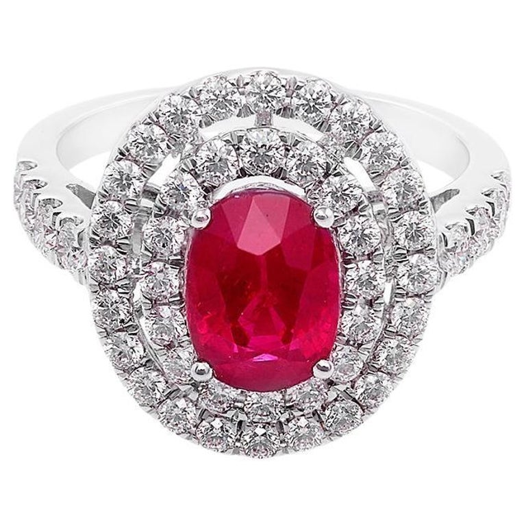 GIA Certificated 2.03 Carat Ruby Vivid Red Pigeon Blood Burma and ...