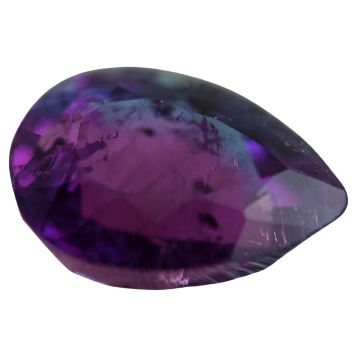 GIA Certified 0.62 Carat Purple/Blue/Green Natural Brazilian Paraiba ...