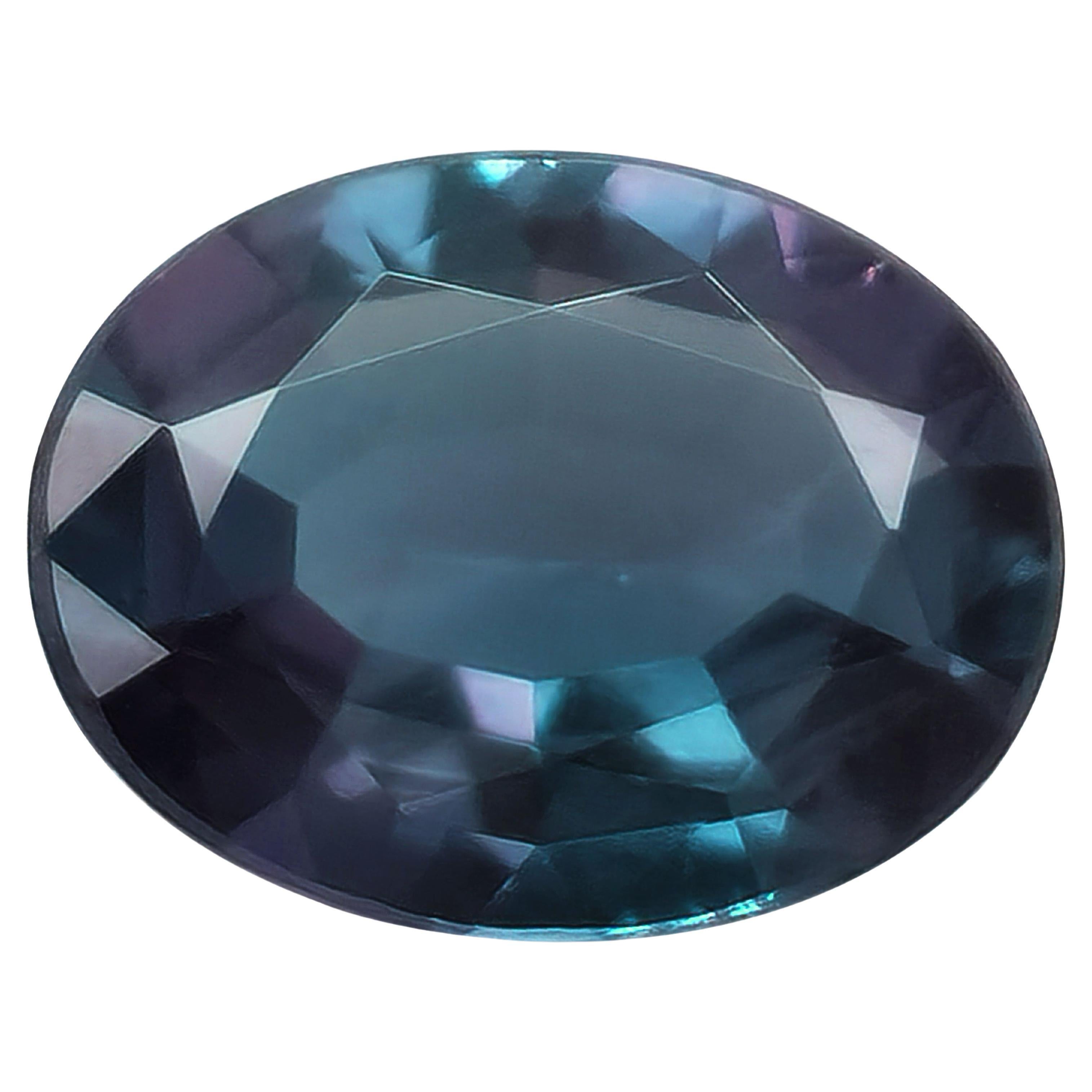 GIA Certified 0.48 Carat Natural Brazilian Alexandrite For Sale at 1stDibs