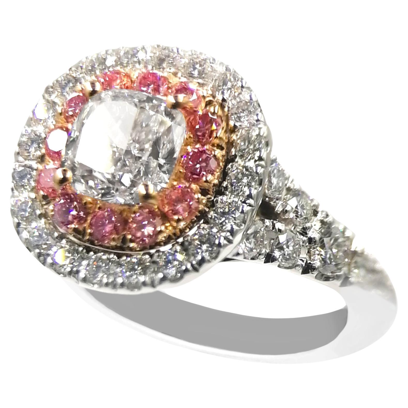 Customizable GIA Certified 4 Carat F Color Cushion Cut Diamond White ...