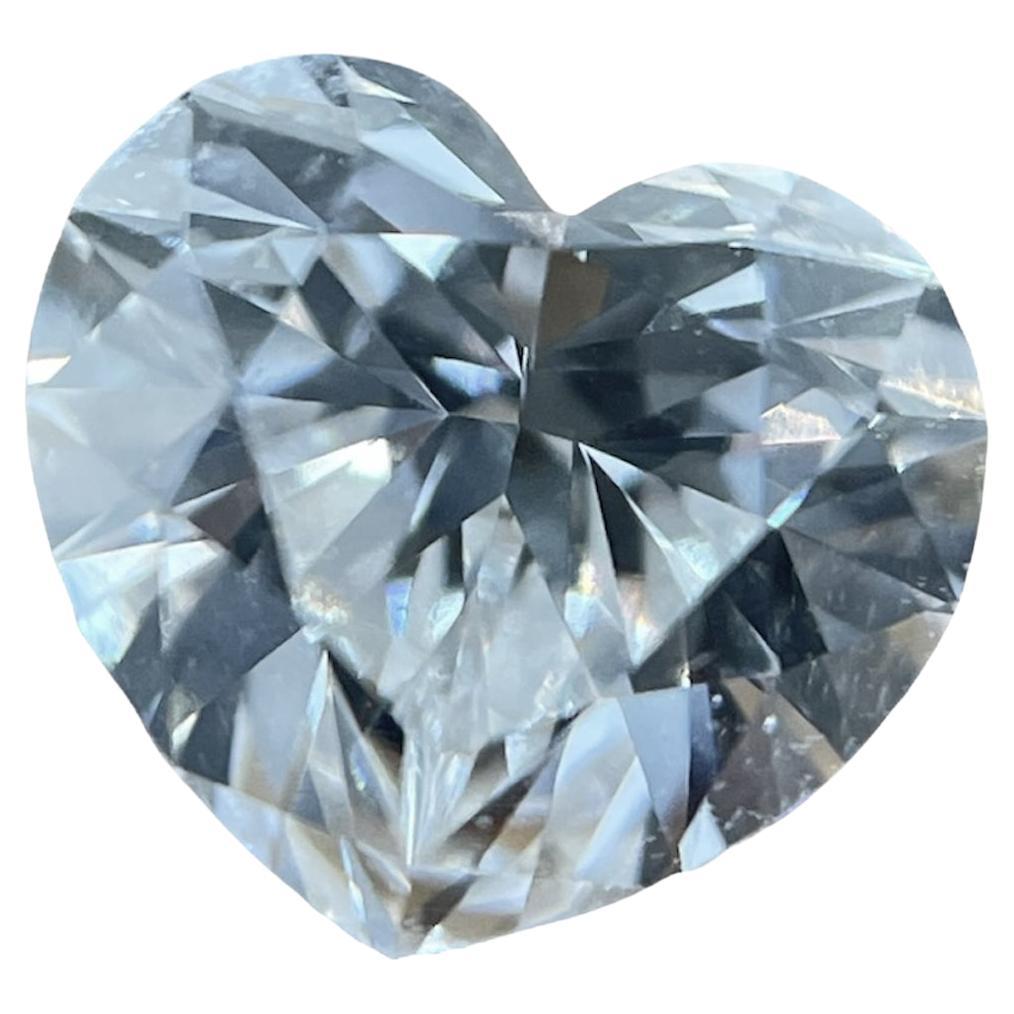 GIA Certified 0.90 Carat Heart Brilliant H Color VS2 Clarity Natural ...