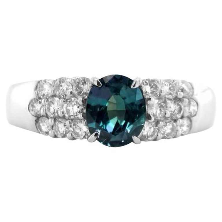 GIA Certified 0.92 Carat Natural Brazilian Alexandrite Diamond Platinum ...