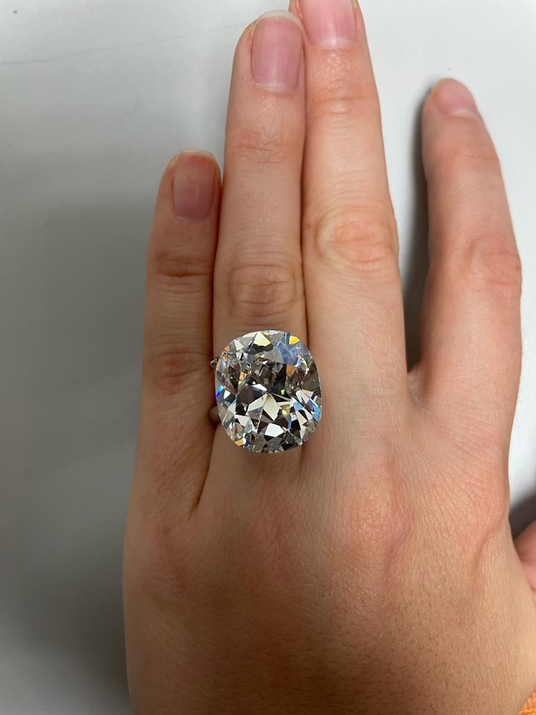 GIA Certified 8 Carat Old Mine Cut Solitaire Ring For Sale at 1stDibs ...
