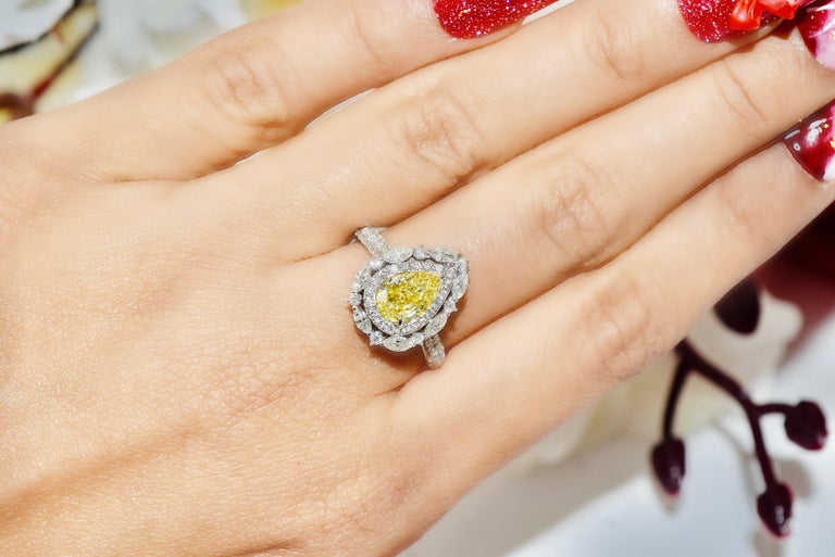 GIA Certified 1.00 Carat W-X range Convertible Diamond Ring and Pendant ...