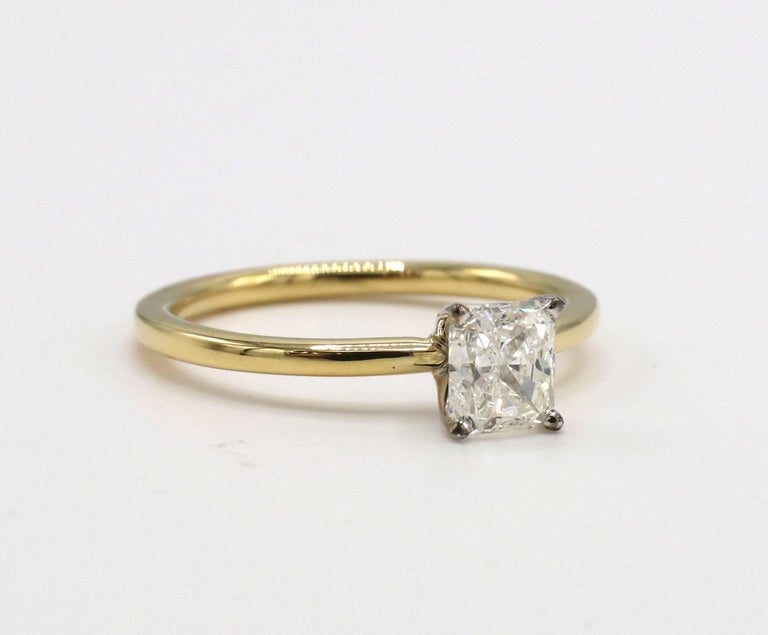 GIA Certified 1.01 Carat Radiant K VS2 Solitaire Diamond Engagement ...