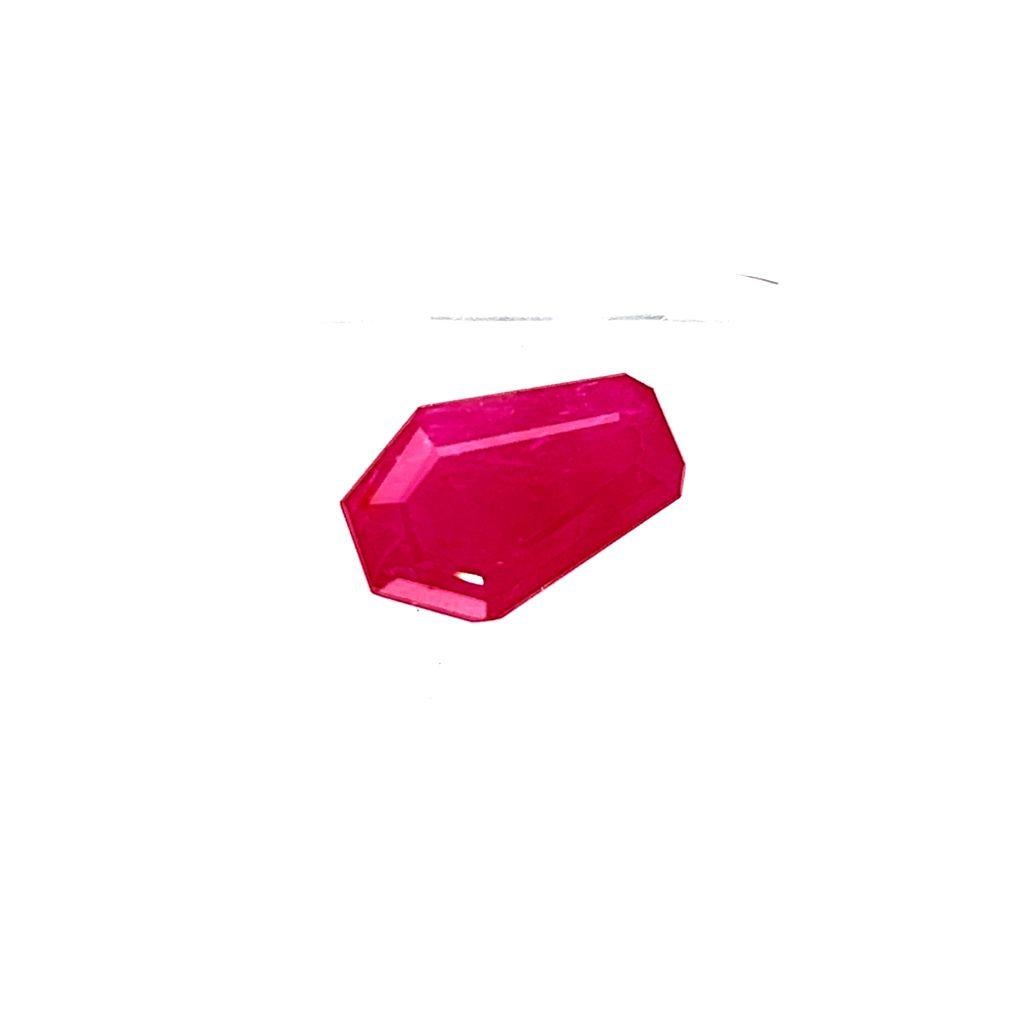GIA Certified 10.10 Carat Modified Shield Step Cut Ruby For Sale at 1stDibs