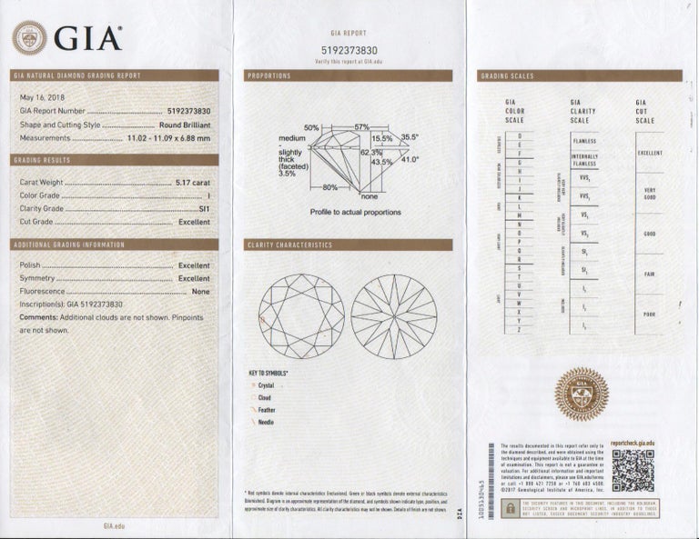 GIA Certified 100% Eye Clean Triple EX 10.18 Carat Round Diamond Stud ...