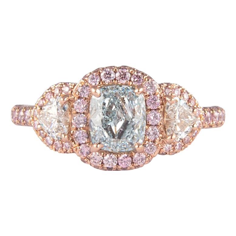 Fancy Pink Purple Diamond Ring For Sale at 1stDibs | purple diamond ...
