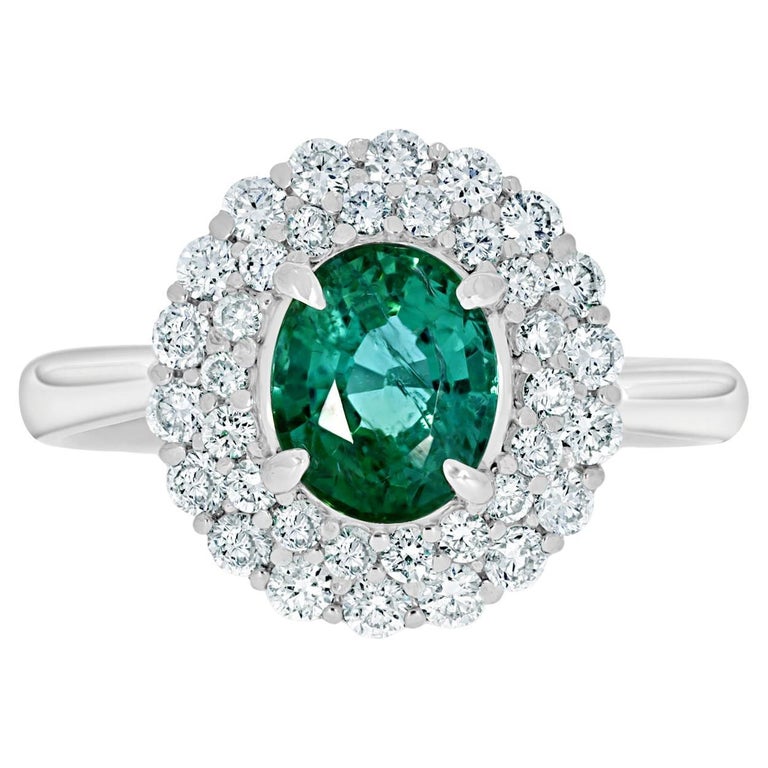 GIA Certified 1.07ct Brazilian Paraiba Tourmaline and Diamonds in ...