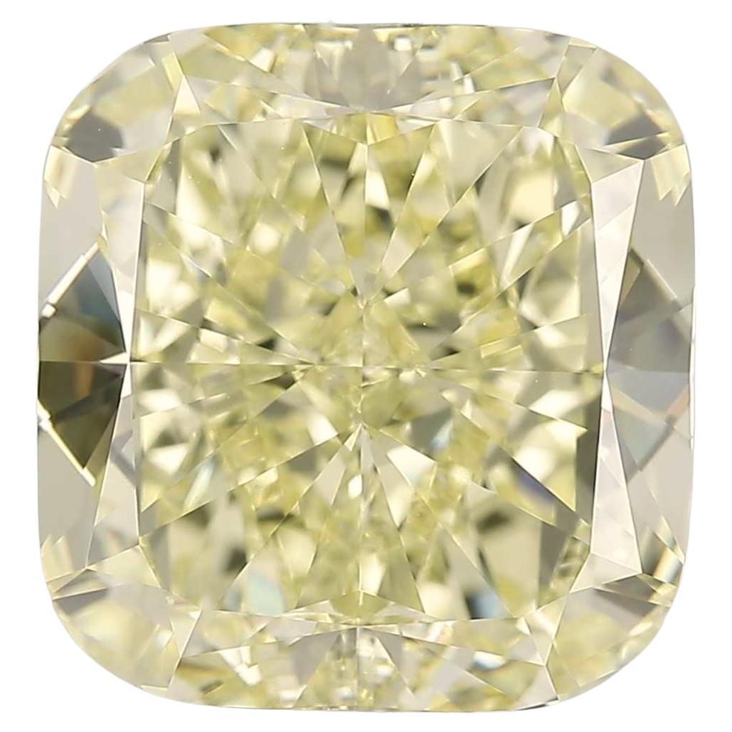 4 Carat Natural Fancy Intense Radiant Cut Diamond Ring at 1stDibs