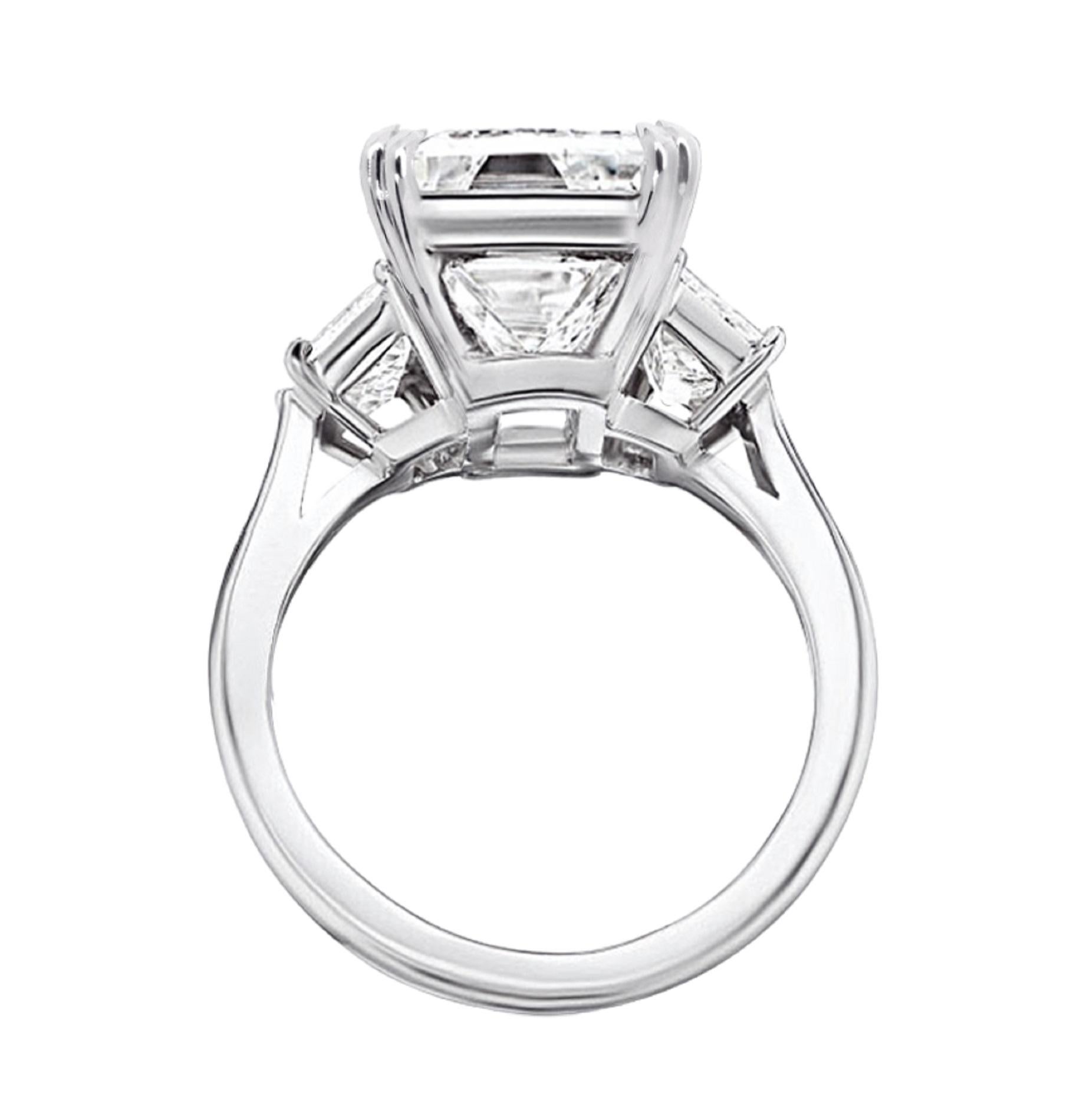 GIA Certified 15 Carat Cushion Cut Diamond Platinum Ring For Sale at ...