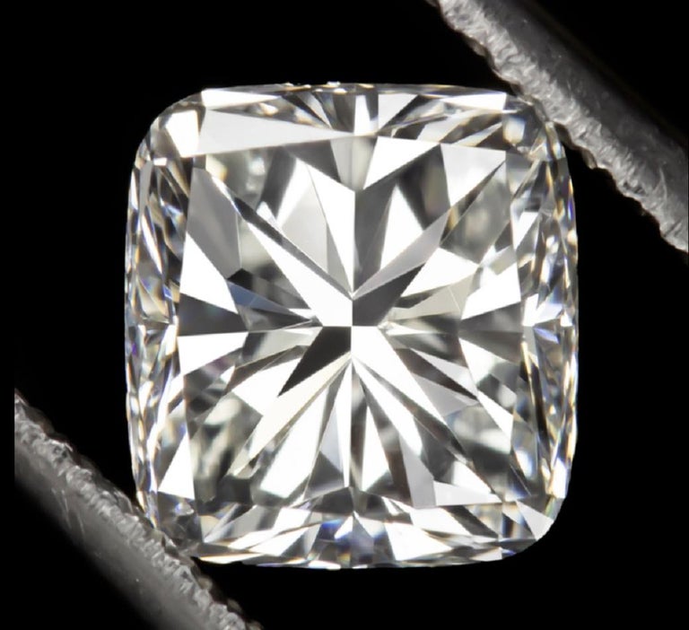 GIA Certified 2 Carat Cushion Modified Brilliant Cut Diamond Ring For ...