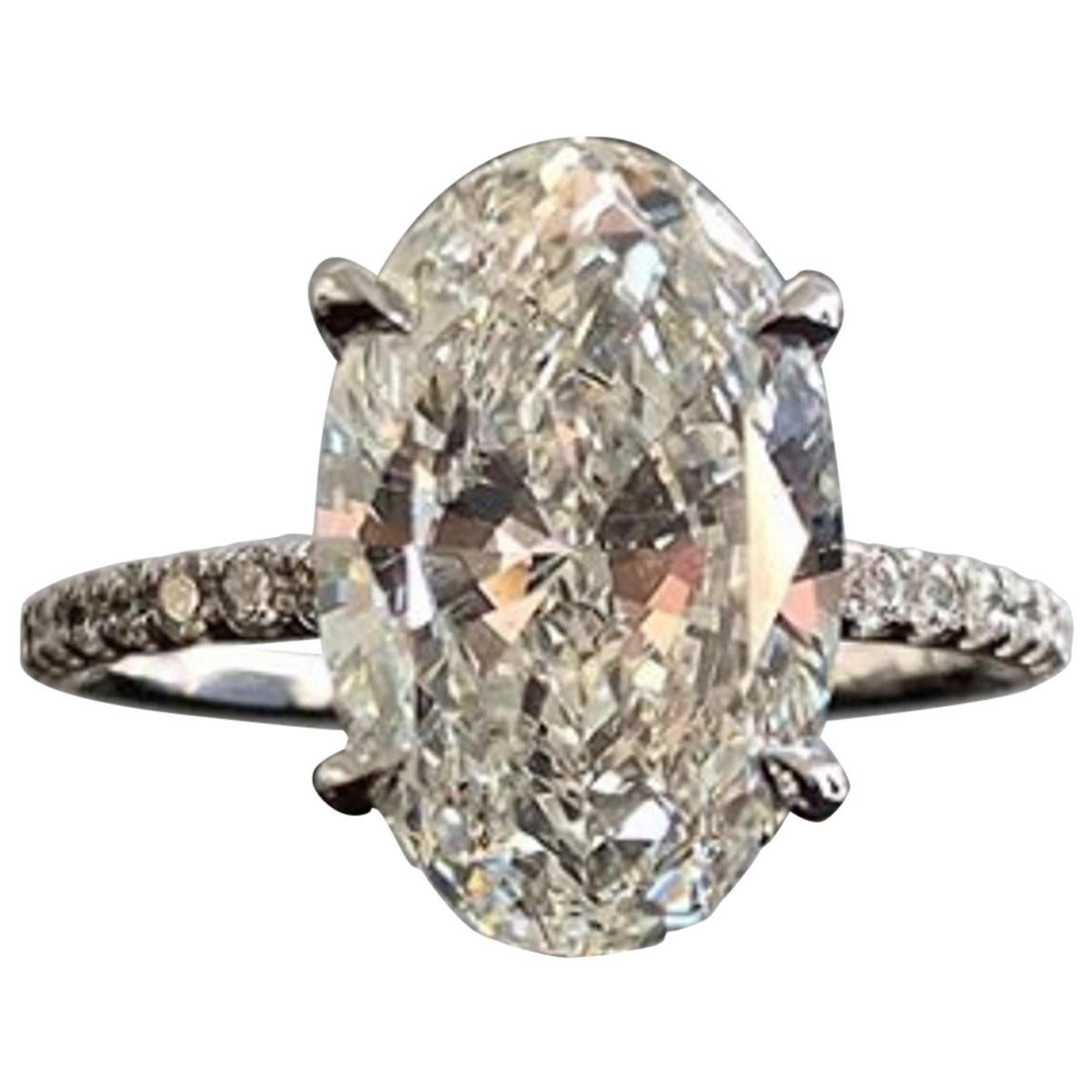 Large Oval Rose Cut Diamond Ring at 1stDibs