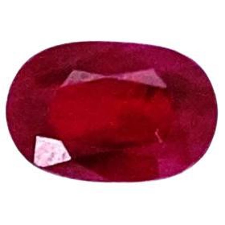 GIA Certified 1.96 Carat Oval Shape Ruby For Sale at 1stDibs