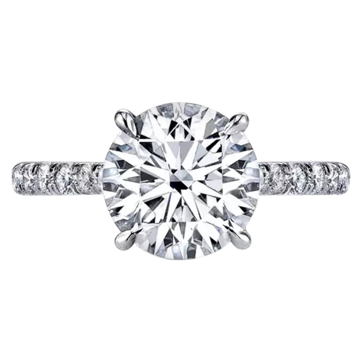 GIA Certified 1.20 Carat Excellent Cut Diamond Ring Hearts and Arrows ...