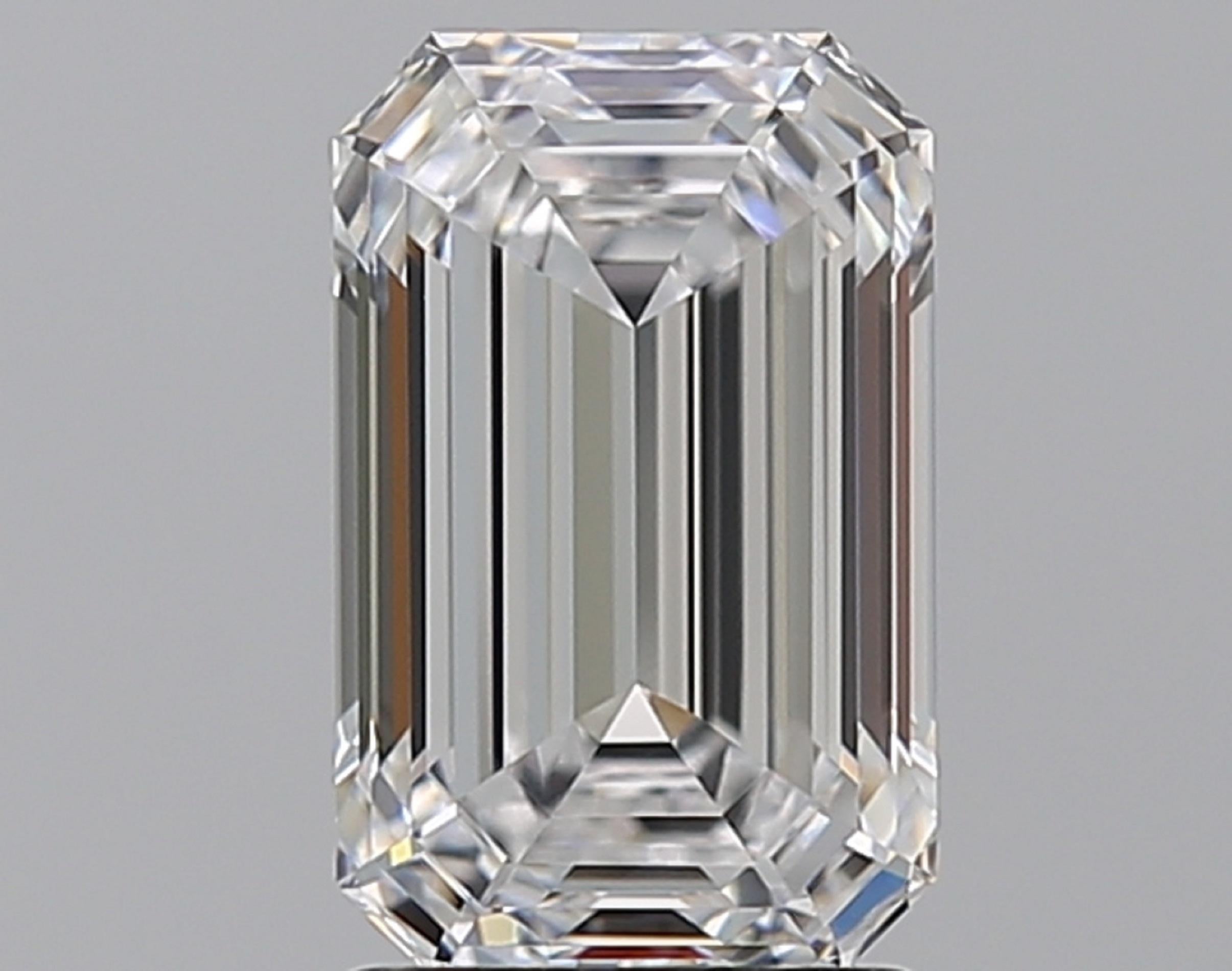 GIA Certified 2 Carat Emerald Cut Diamond Engagement Ring FLAWLESS ...