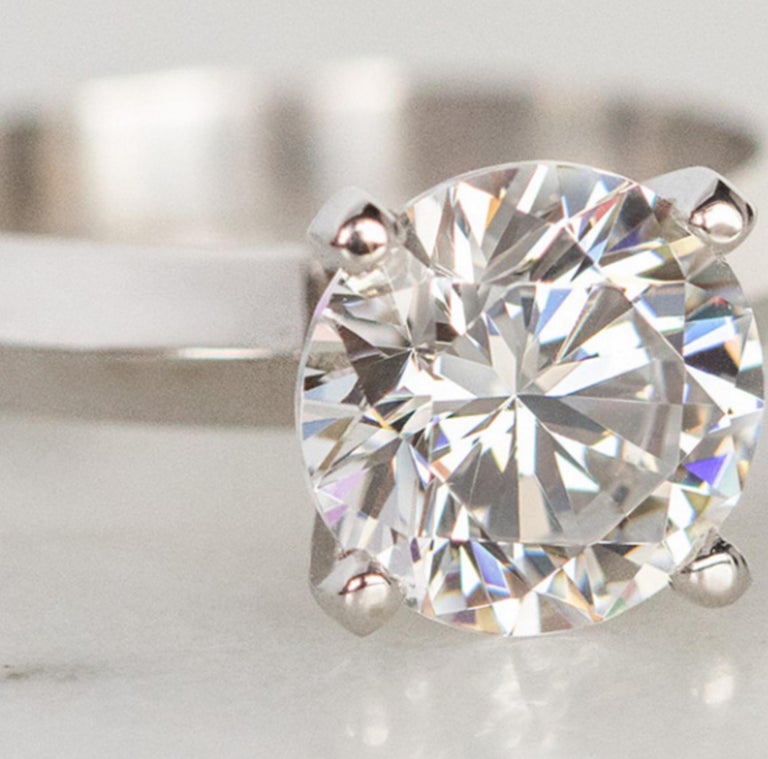 GIA Certified 1.5 Carat I Color VVS Ideal Cut Diamond Triple Ex For ...