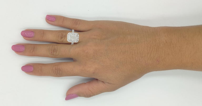 GIA Certified 2 Carat Long Radiant Cut Diamond Solitaire Platinum Ring ...