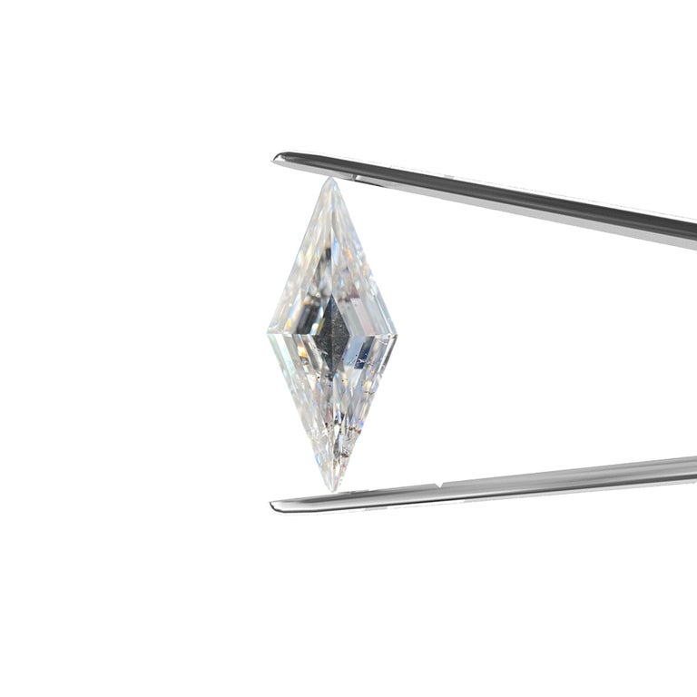 GIA Certified 2.02 Carat G I1 Modified Lozenge Diamond For Sale at 1stDibs