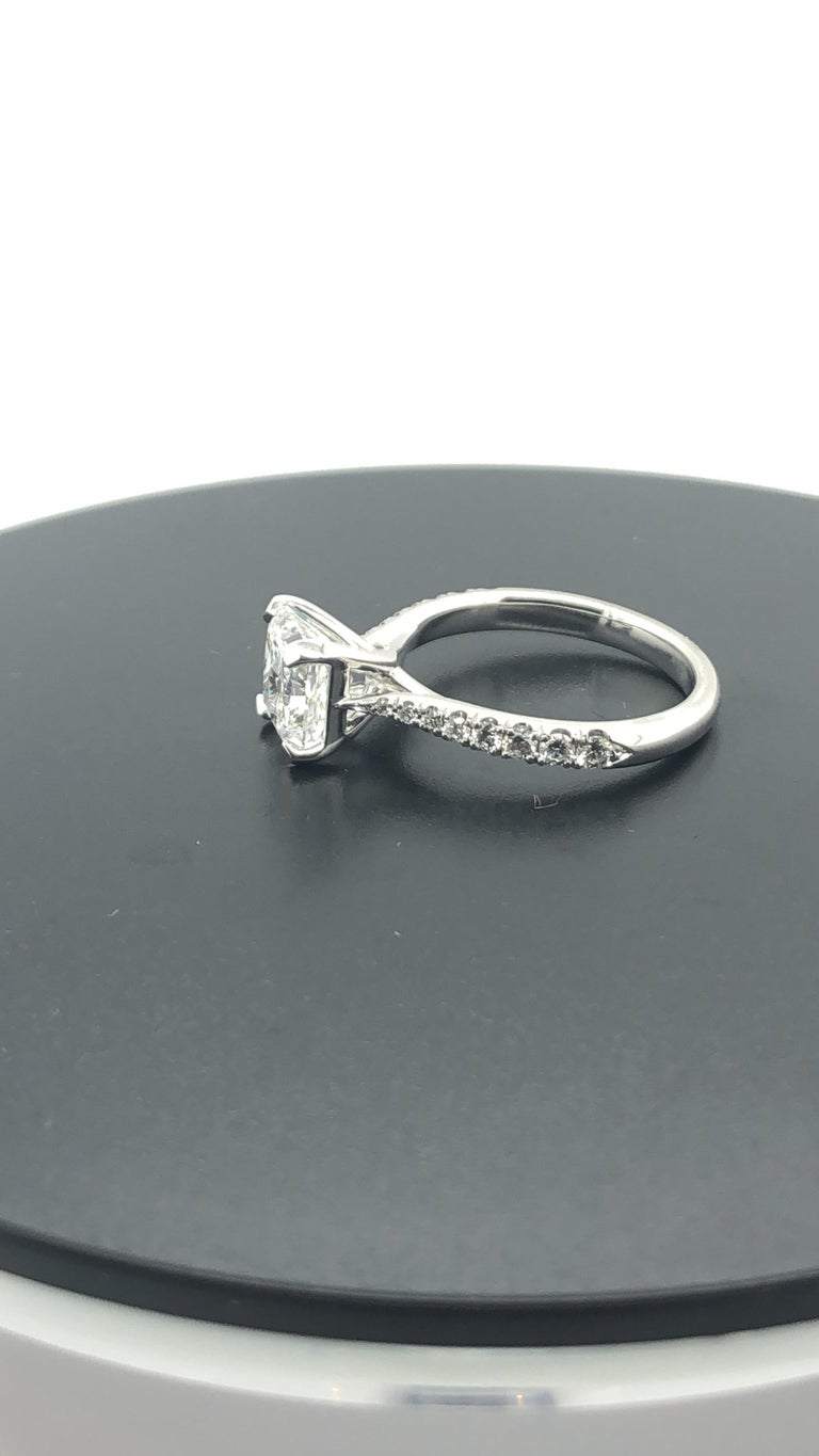 GIA Certified, 2.02 Carat Square Radiant Cut, Solitaire Diamond ...