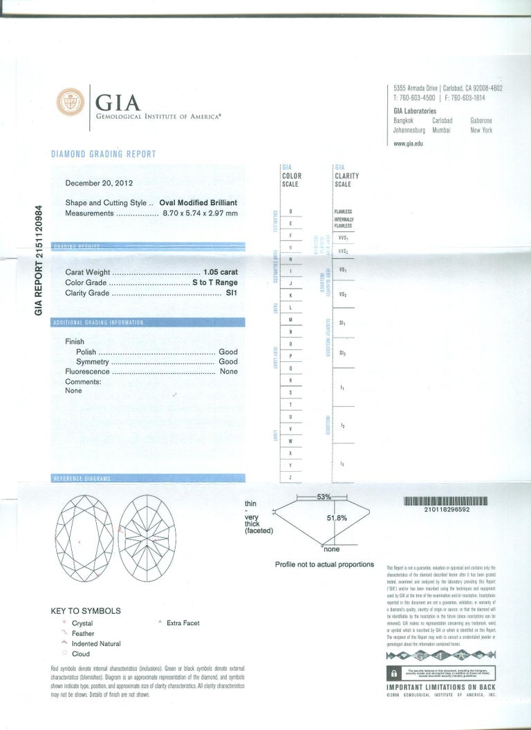GIA Certified 2.09 Carat Total Oval Fancy Light Yellow and Gray Diamond Ring at 1stDibs