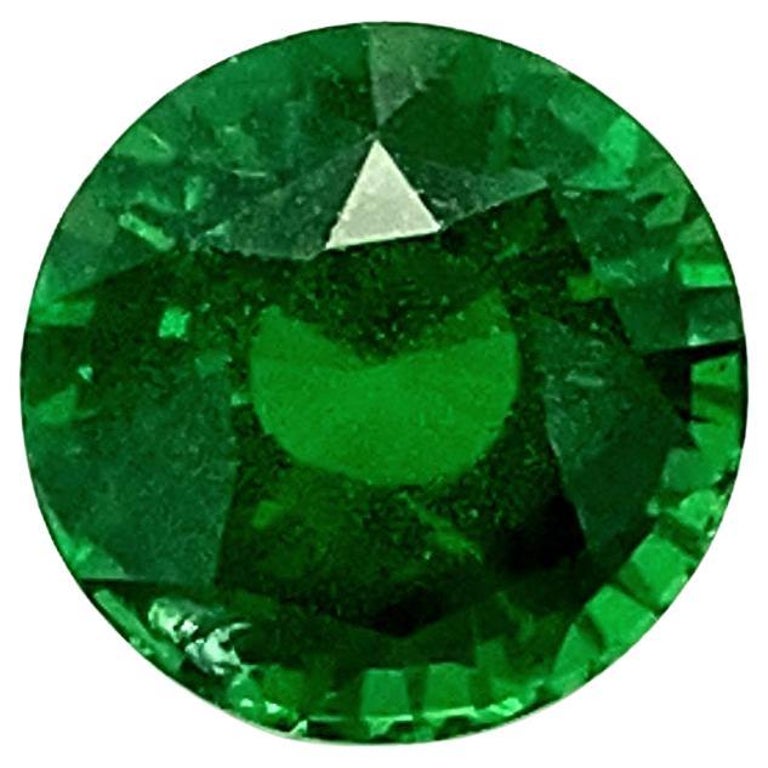 GIA Certified 2.10 Ct Natural Round Tsavorite For Jewelry Making ...