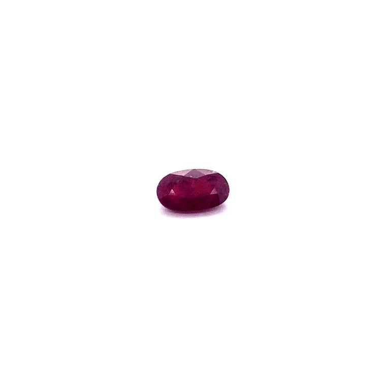 GIA Certified 2.17 Carat Oval Shape Natural Ruby For Sale at 1stDibs