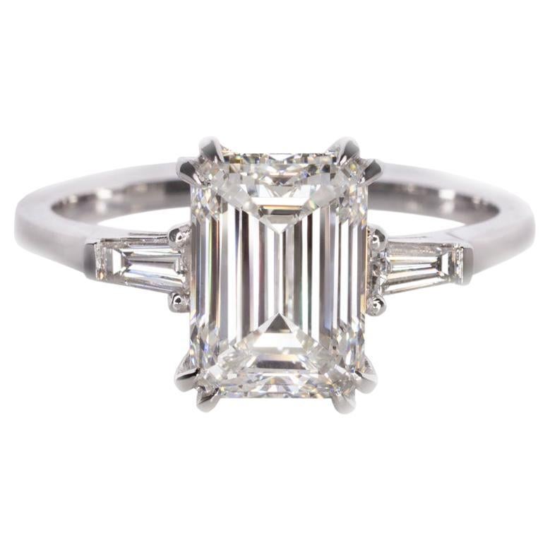 2.21 Carat Octagonal Step Cut Diamond Ring at 1stDibs | octagonal ...