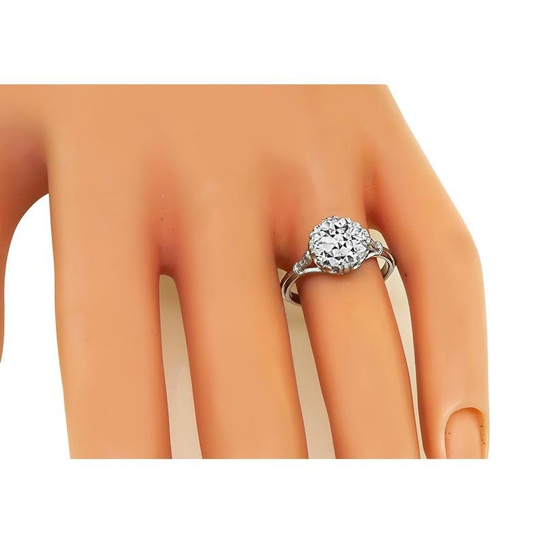 GIA Certified 2.34 Carat Diamond Engagement Ring For Sale at 1stDibs