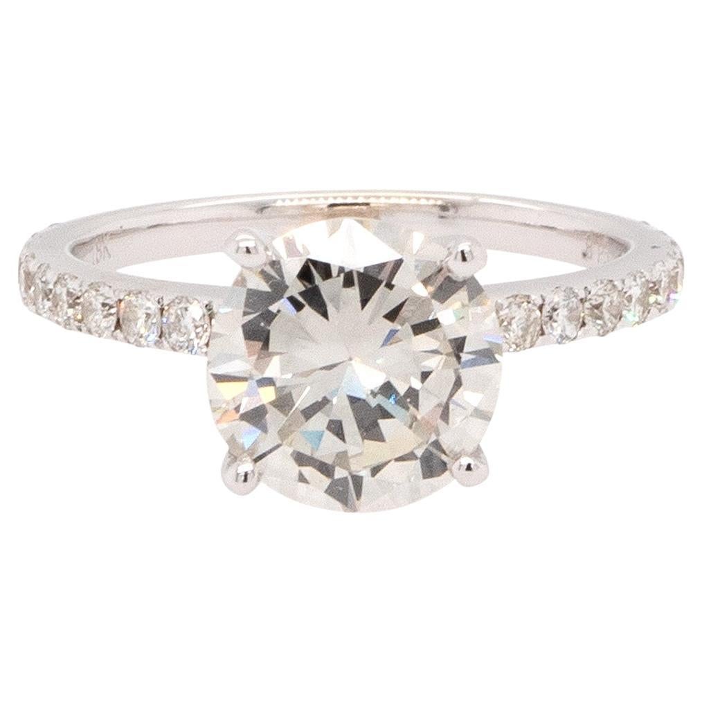 GIA Certified Round Brilliant Diamond Engagement Ring at 1stDibs ...