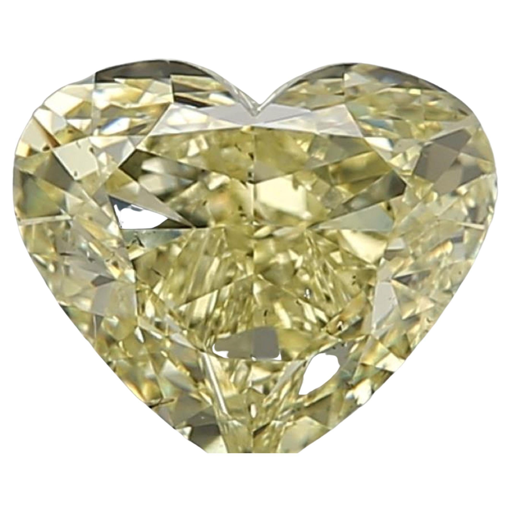 GIA Certified 2.50 Carat Oval Diamond Fancy Yellow 100% Eye Clean For ...