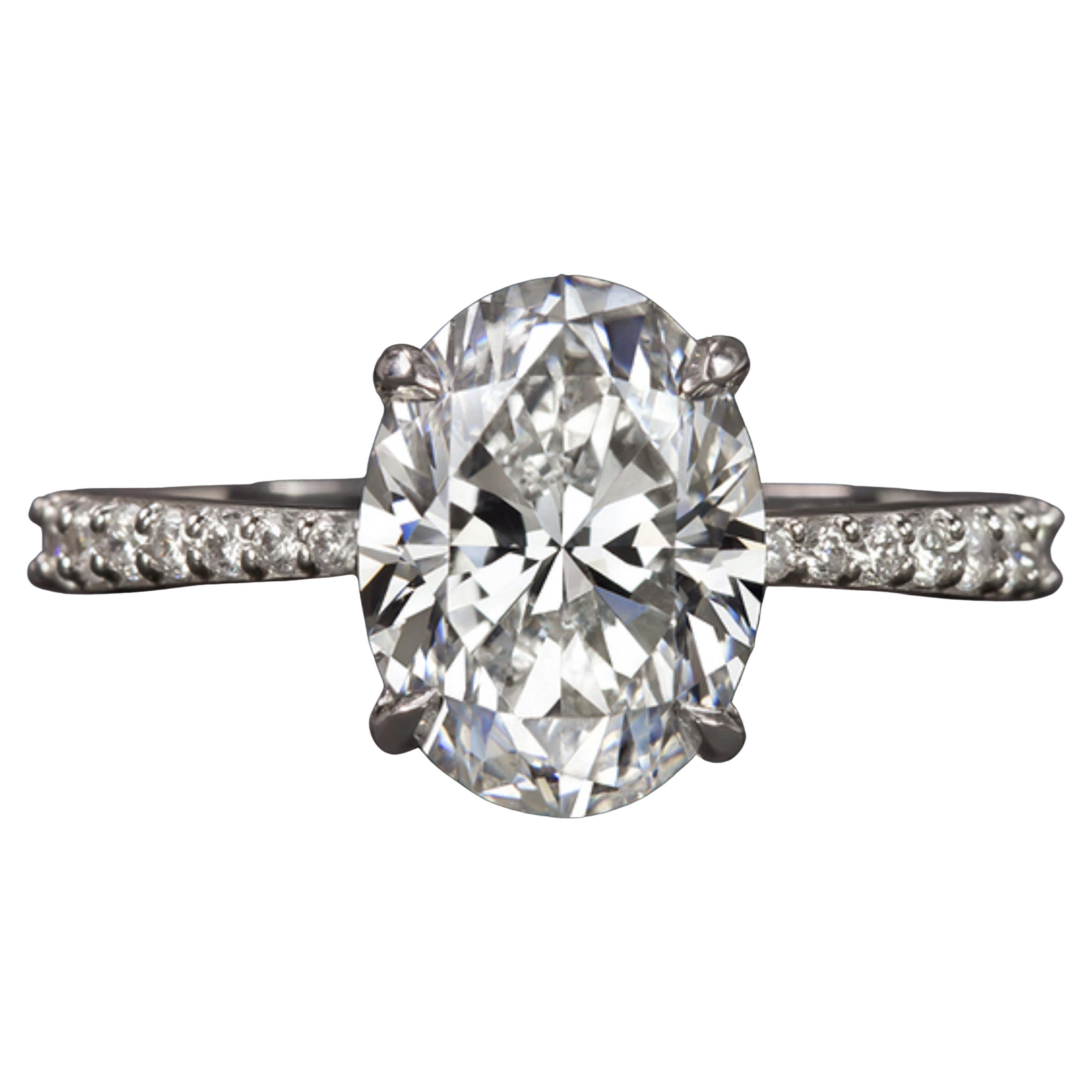 Roman Malakov, GIA Certified Oval Cut Diamond Solitaire Engagement Ring ...