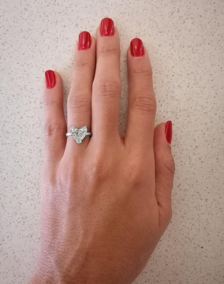EXCEPTIONAL GIA Certified 2 Carat Heart Shape Diamond Solitaire For ...