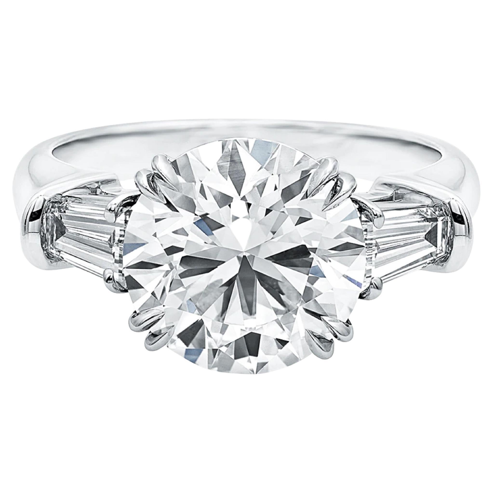 GIA Certified 3.50 Carat Round Brilliant Cut Diamond D Flawless D Color ...