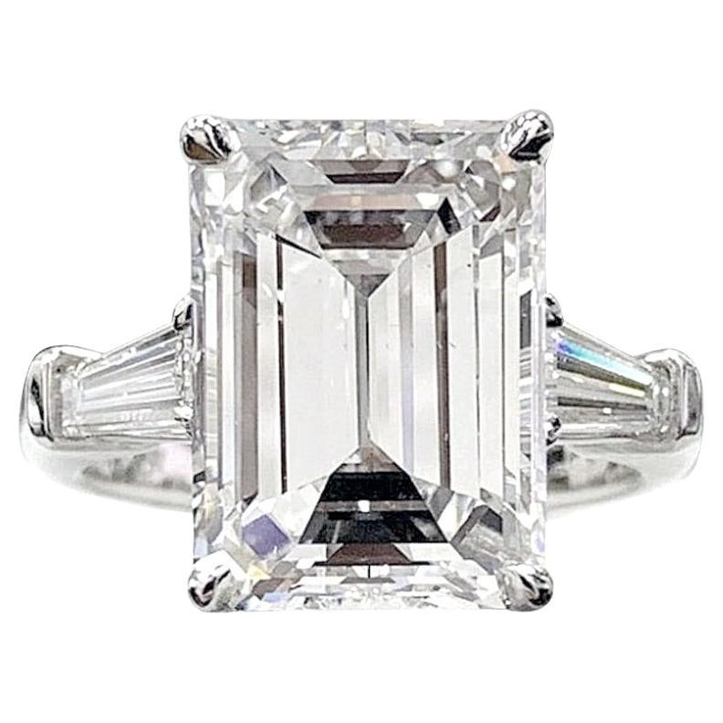 GIA Certified 4 Carat Emerald Cut Diamond Excellent Cut For Sale at 1stDibs