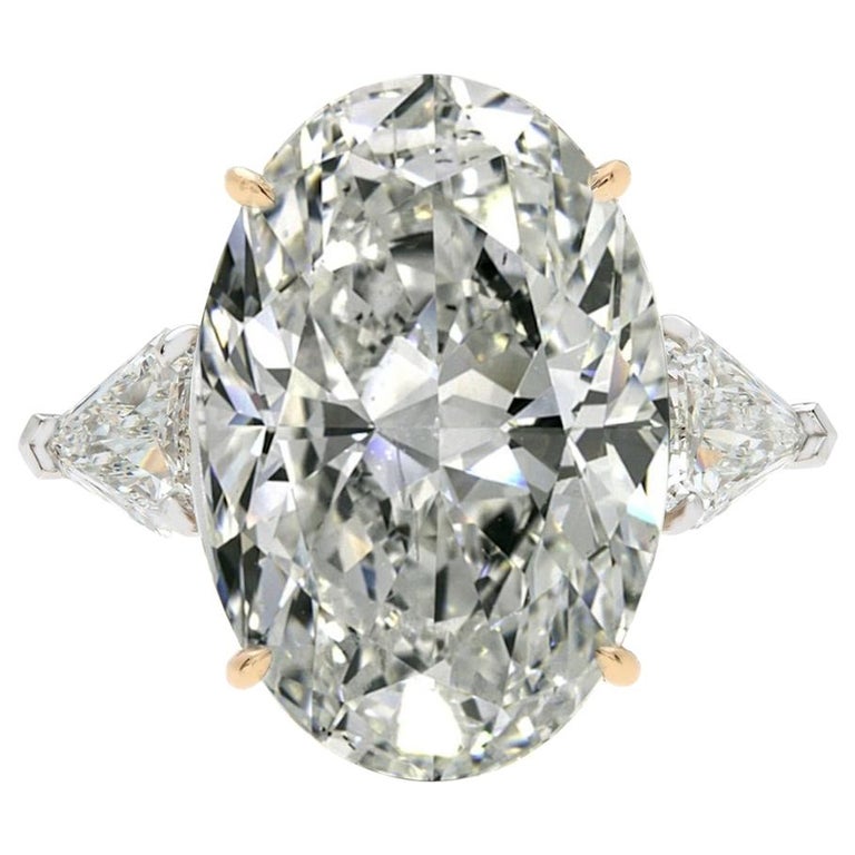 GIA Certified 4 Carat Oval Diamond G Color VS2 Clarity Excellent Cut ...
