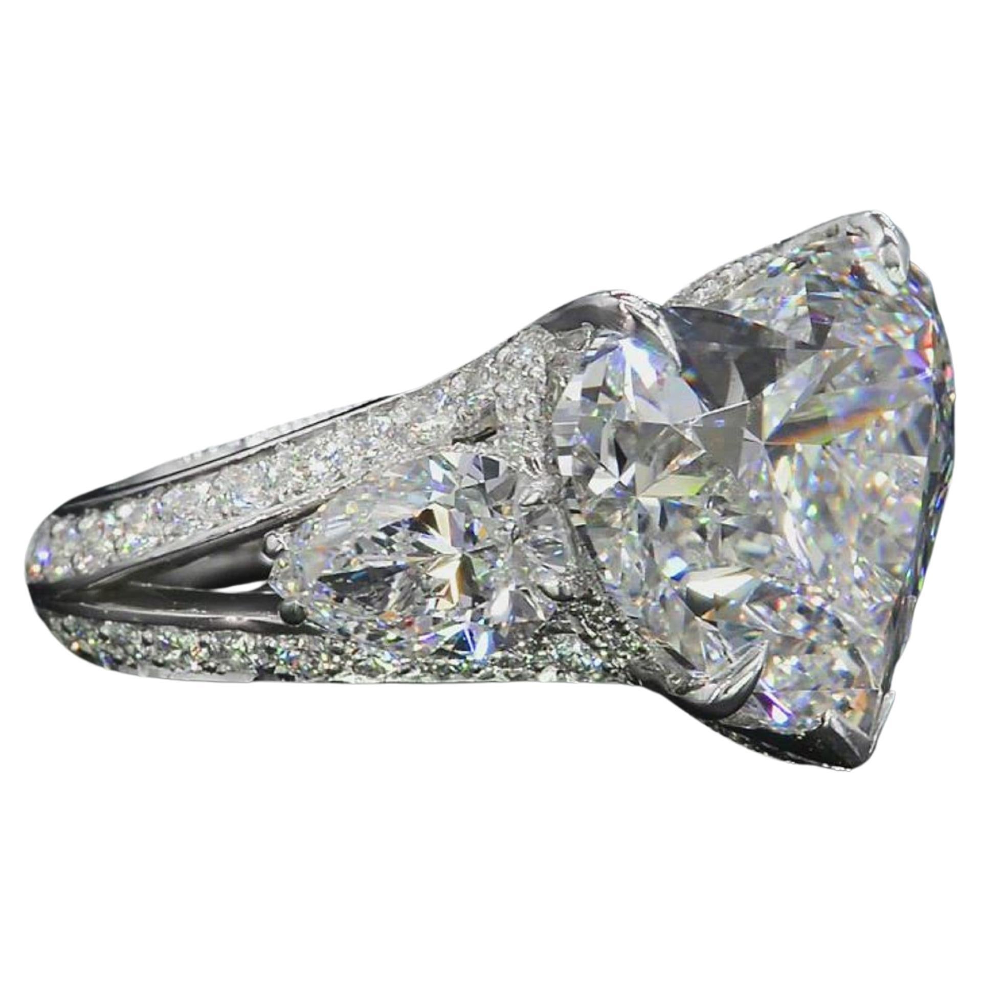 GIA Certified 4 Ct Diamond Internally Flawless F Color For Sale at 1stDibs