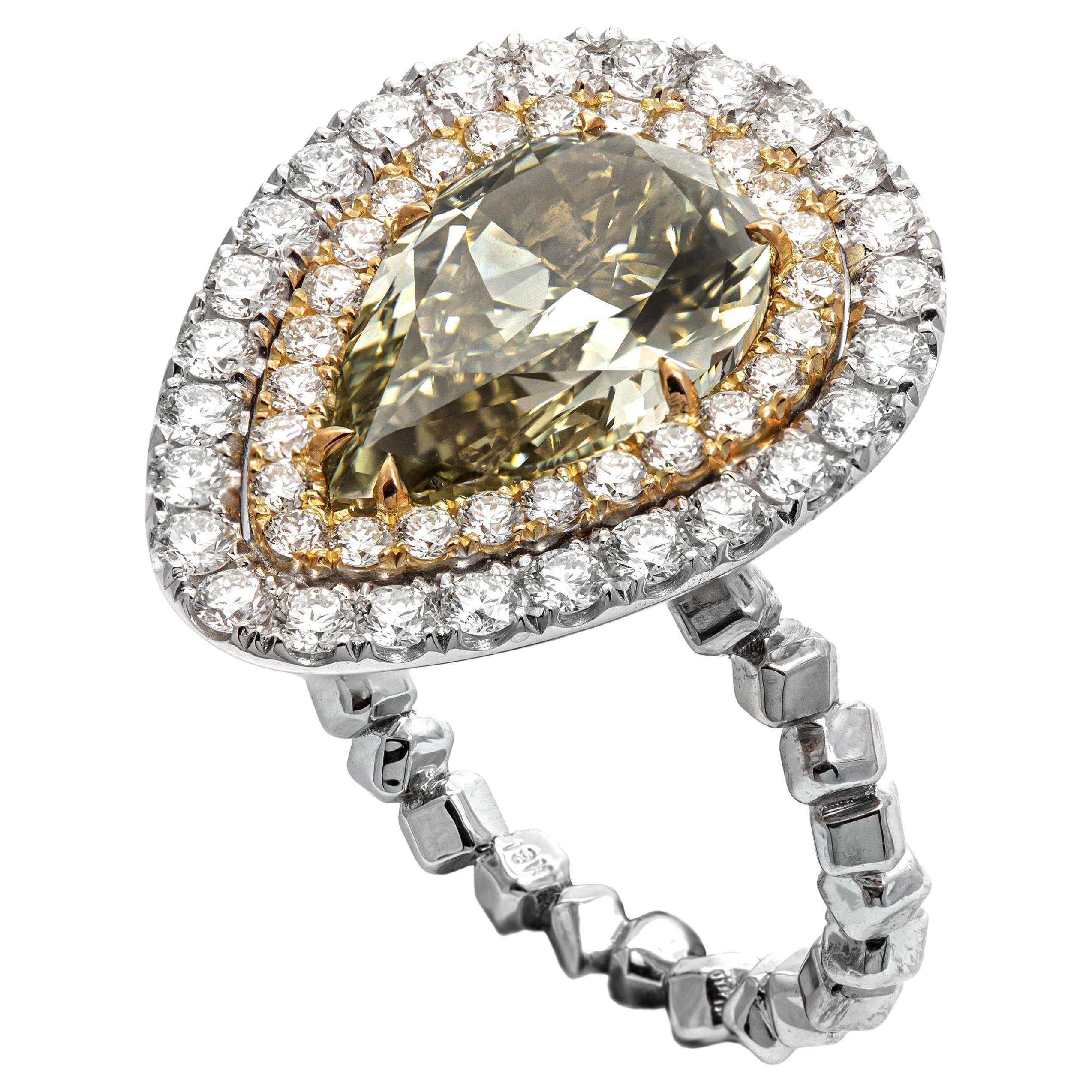 Fancy Blue Diamond Ring For Sale at 1stDibs