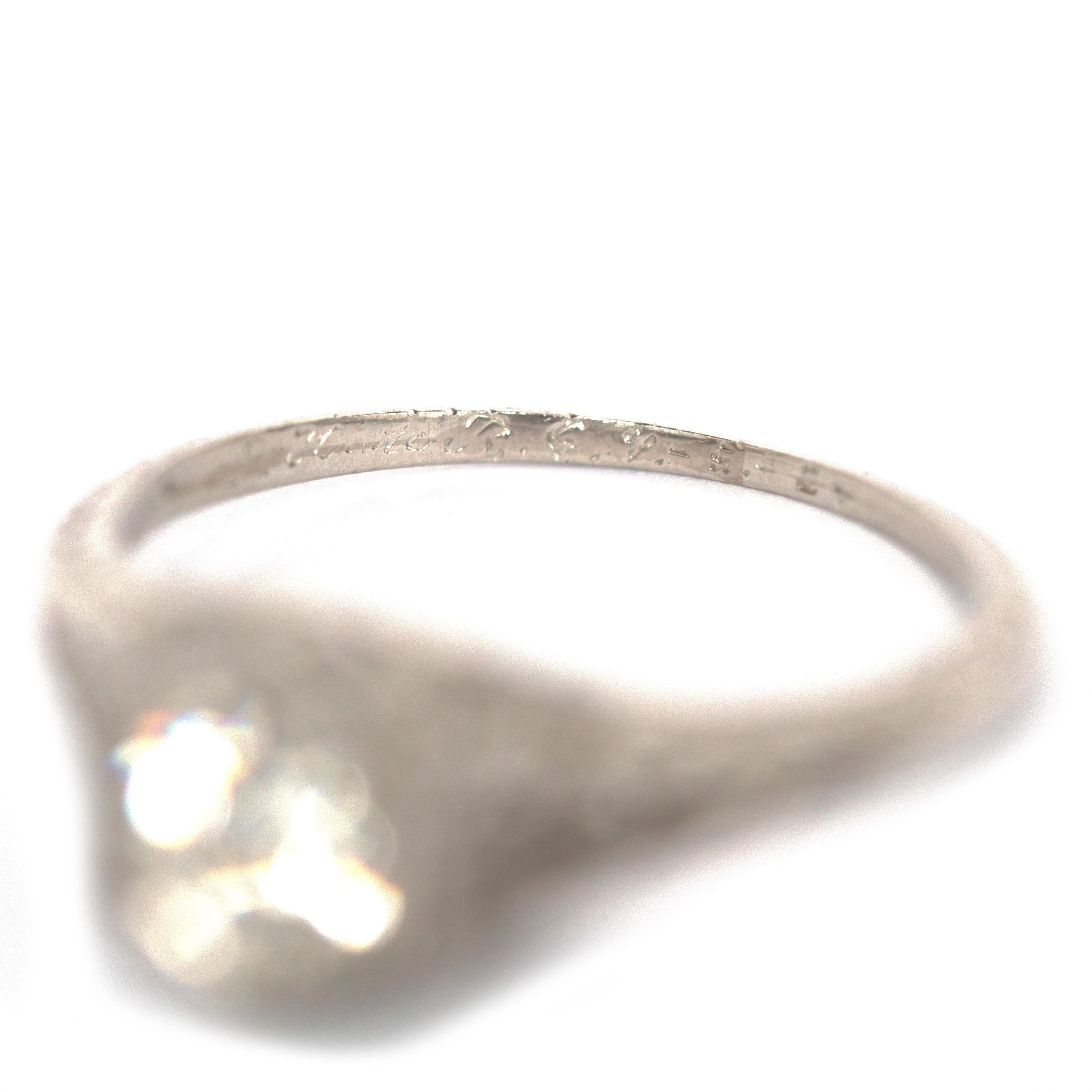 GIA Certified .45 Carat Diamond Platinum Engagement Ring at 1stDibs ...