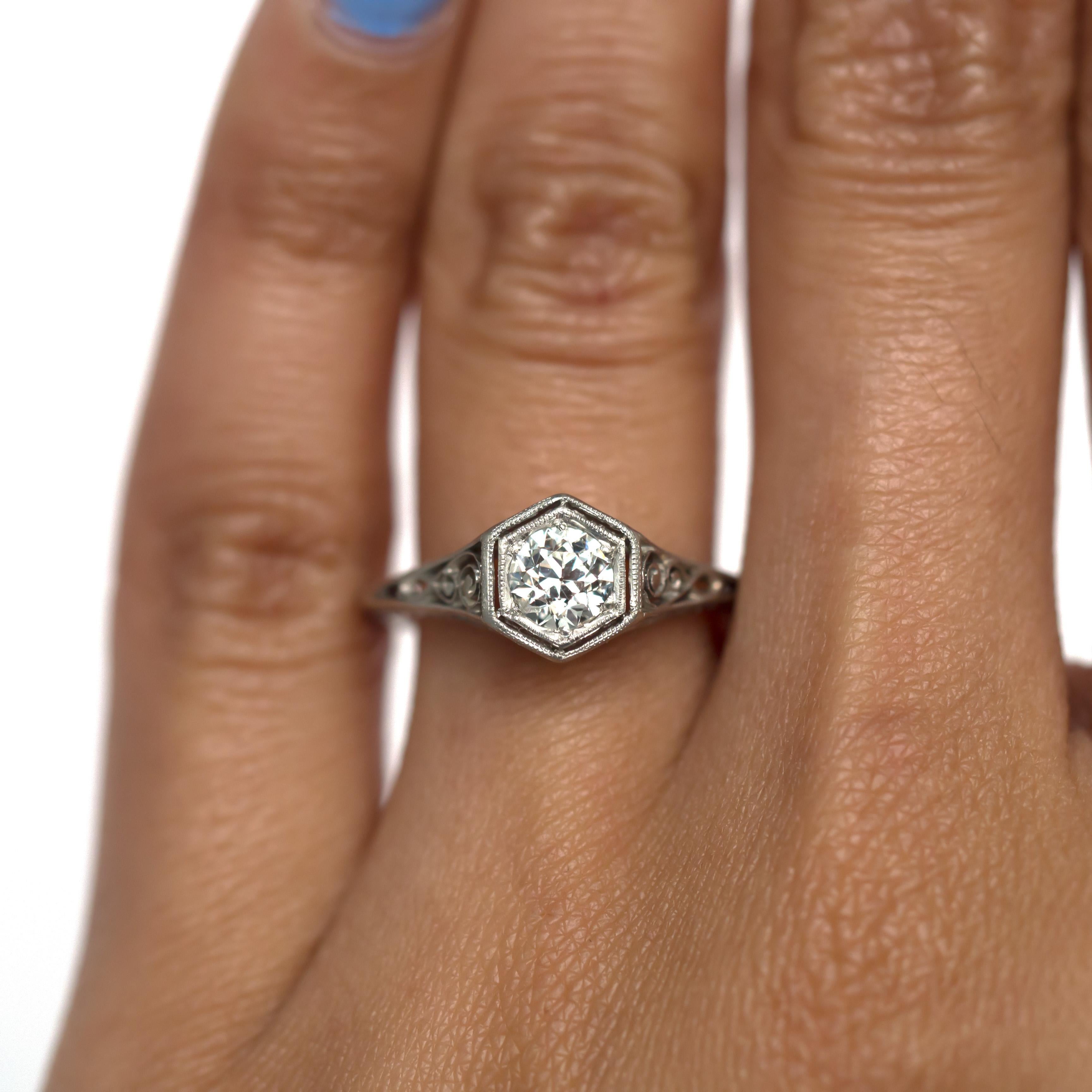 GIA Certified .45 Carat Diamond Platinum Engagement Ring at 1stDibs ...