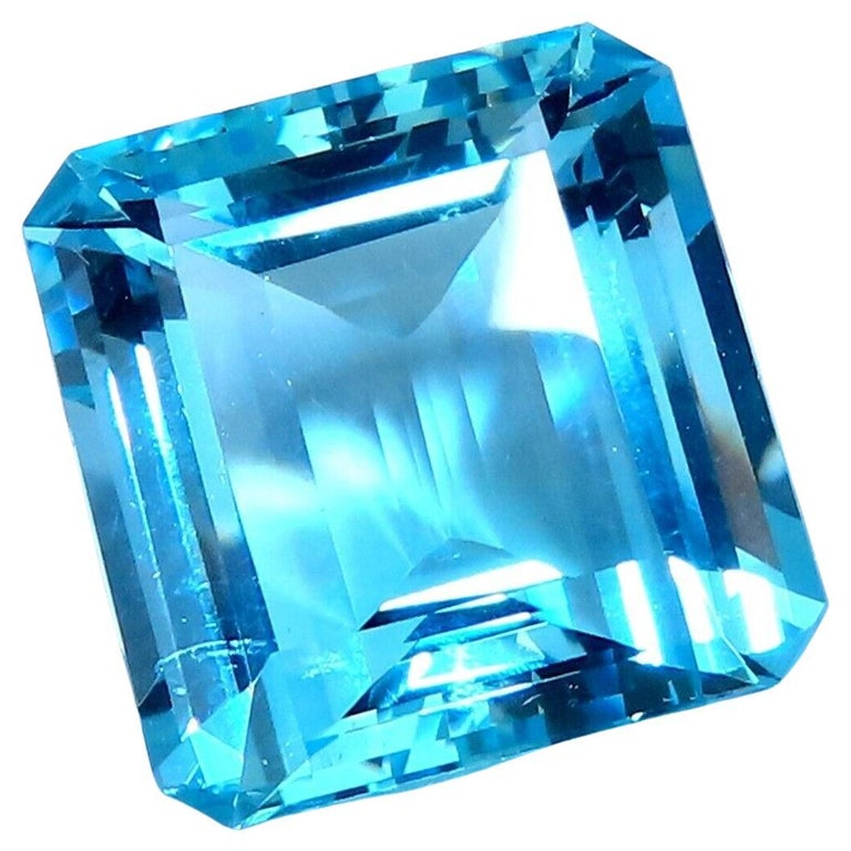 GIA Certified 46.87ct Natural Blue Emerald Cut Aquamarine Magnificent ...