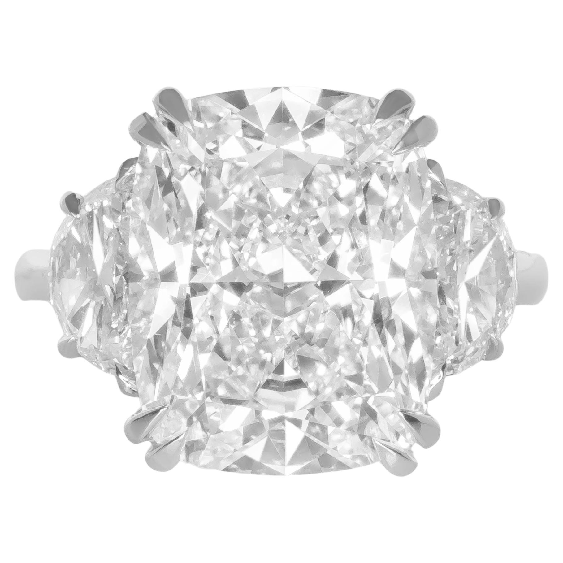 GIA Certified 16 Carat Fancy Yellow Cushion Cut with Half Moons Diamond ...