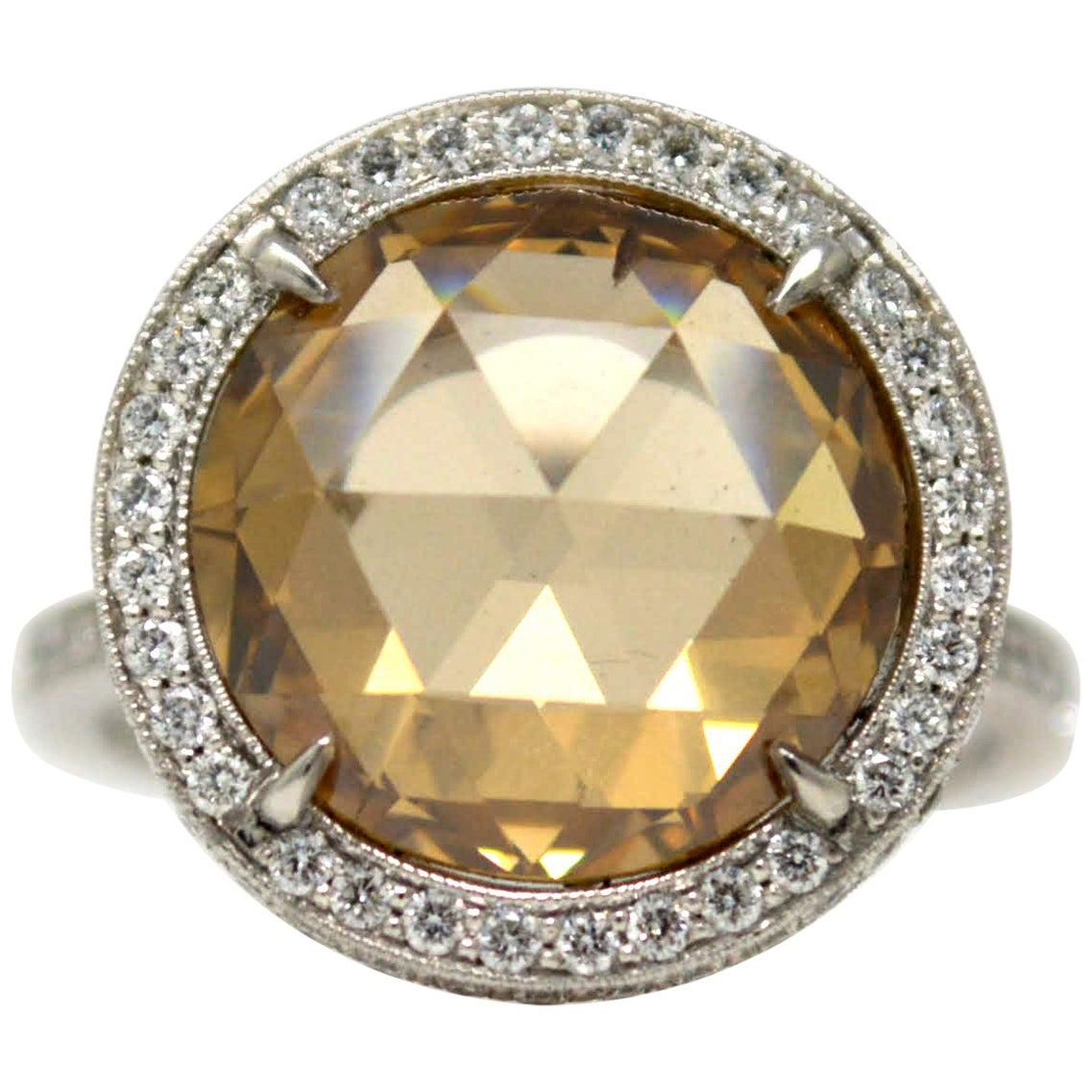 5.02 Carat Ascher Cut Diamond Ring at 1stDibs | ascher cut diamonds