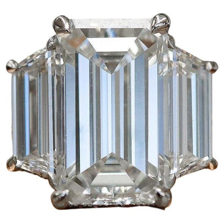 GIA Certified 5.29 Carat Internally Flawless Clarity Emerald Cut ...