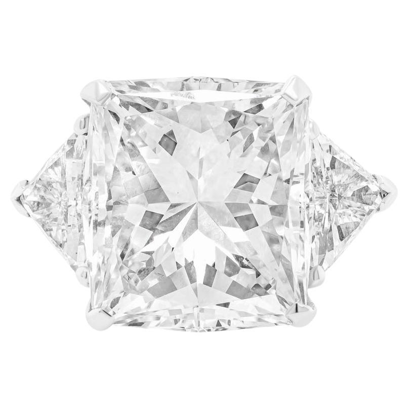 GIA Certified 5 Carat D Color Flawless Radiant Cut Diamond Ring For ...